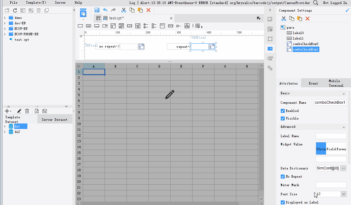 Drop-down Checkbox Widget-FineReport Help Document