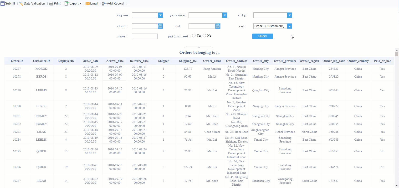 Common Parameter Application-FineReport Help Document