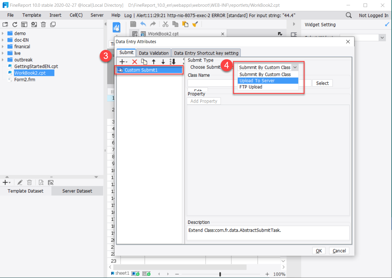 File Widget-FineReport Help Document