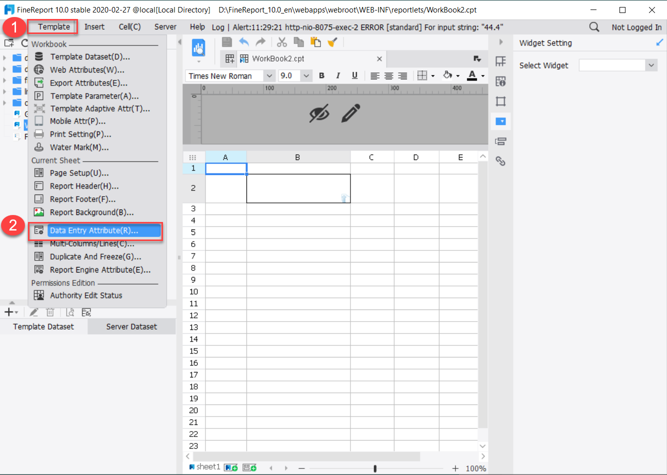 File Widget-FineReport Help Document