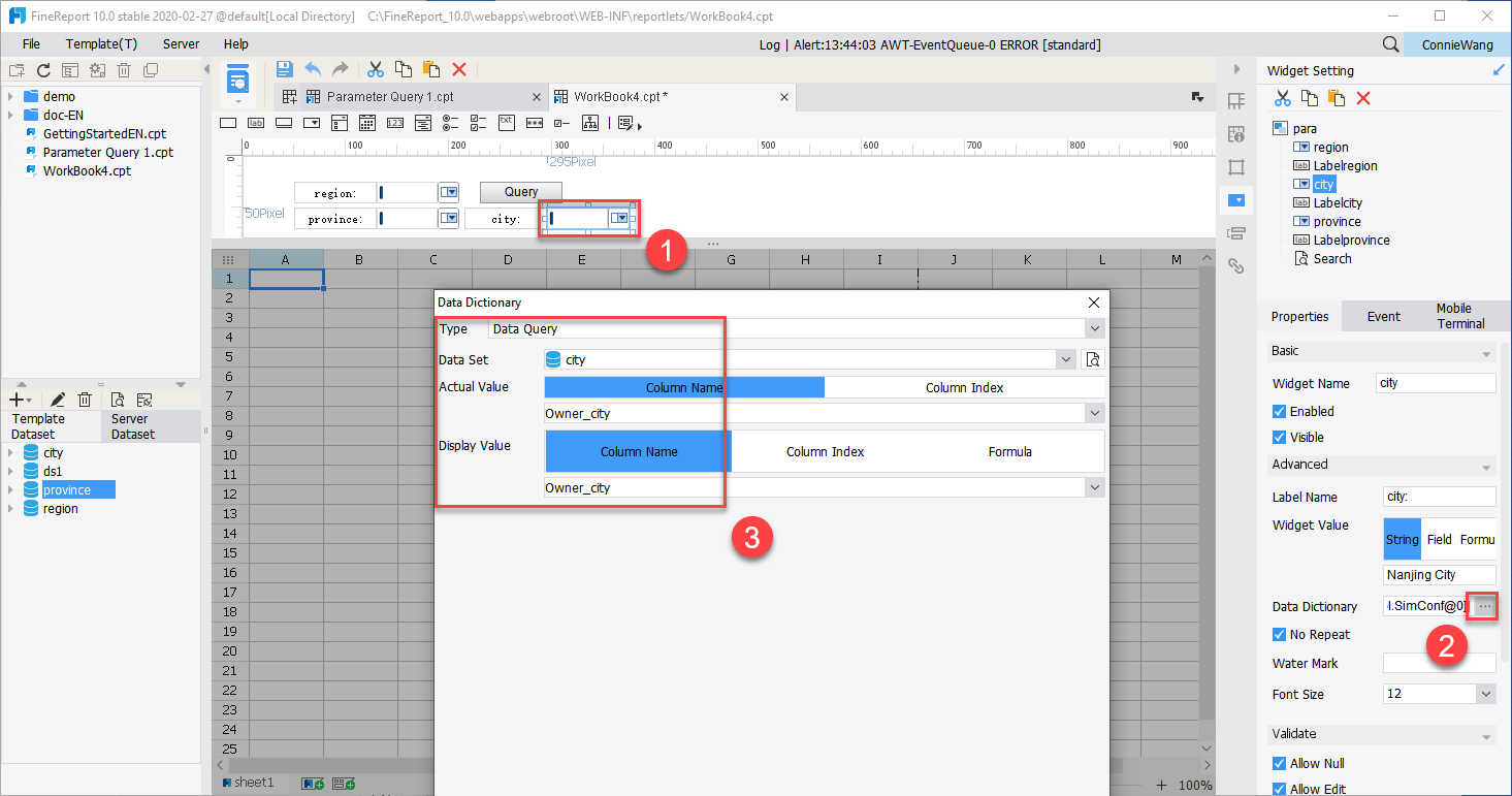 Common Parameter Application-FineReport Help Document