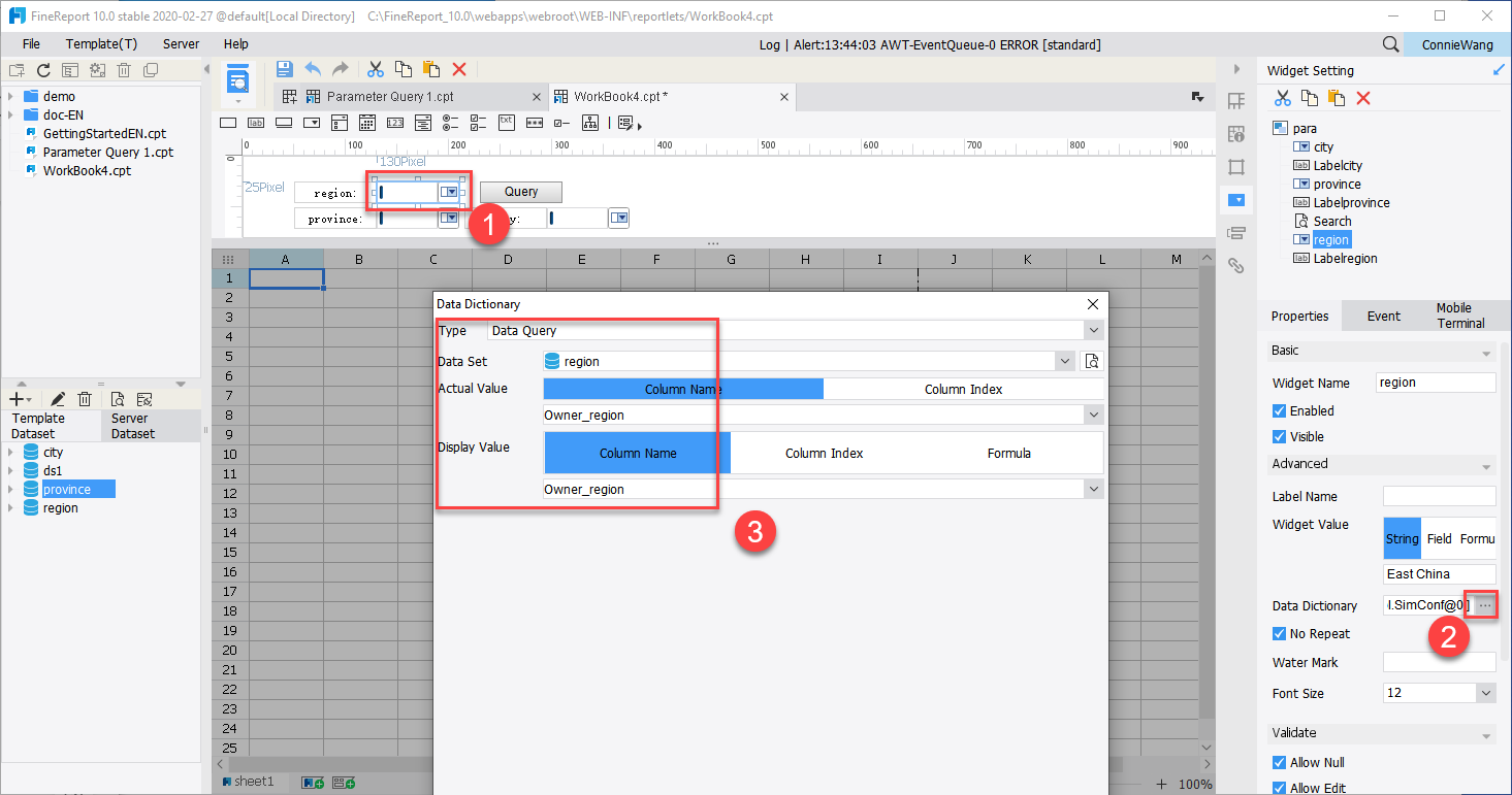 Common Parameter Application-FineReport Help Document