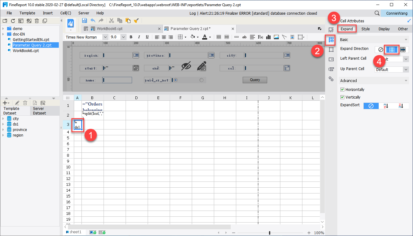 Common Parameter Application-FineReport Help Document