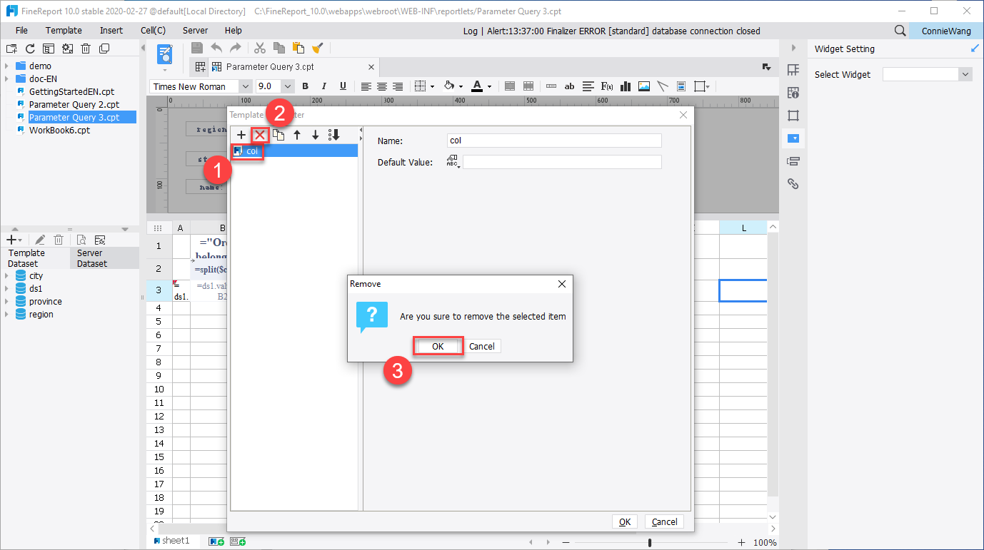 Common Parameter Application-FineReport Help Document