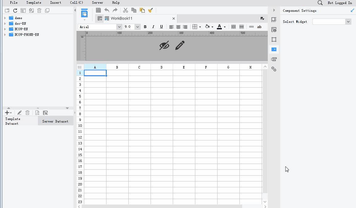 Report Drop-down Checkbox Widget-FineReport Help Document