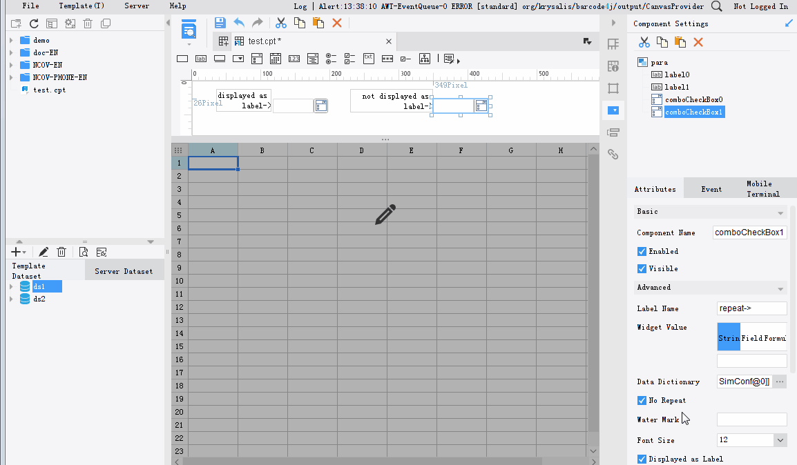Report Drop-down Checkbox Widget-FineReport Help Document