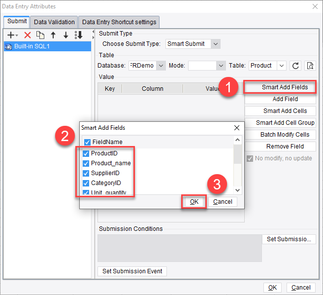 Row-based Data Entry-FineReport Help Document