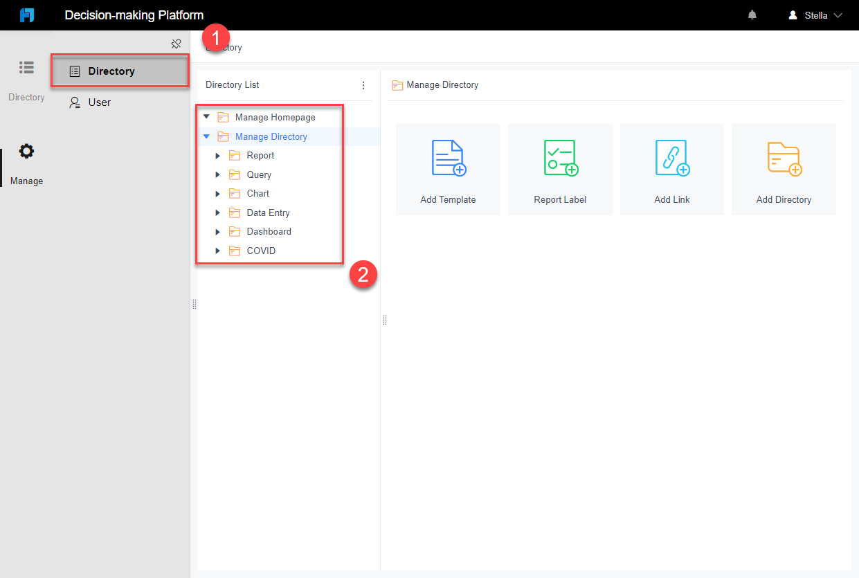 Homepage Management-FineReport Help Document