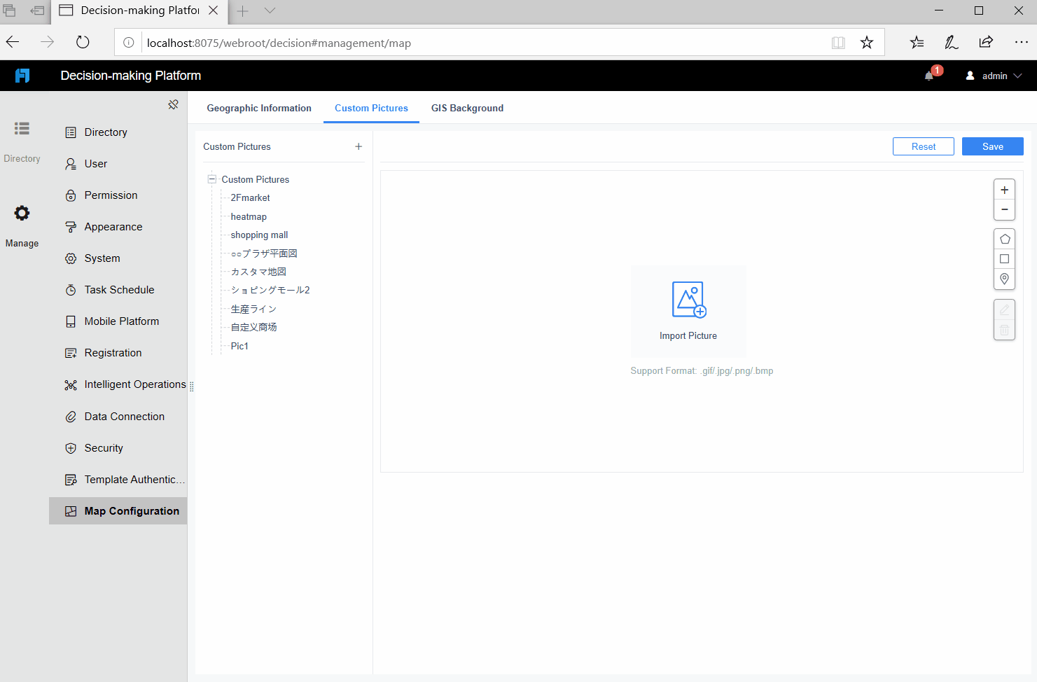 Custom Pictures-FineReport Help Document