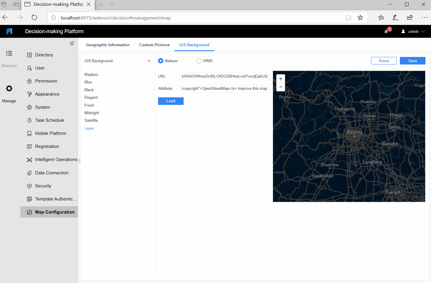 GIS Background/Layer-FineReport Help Document