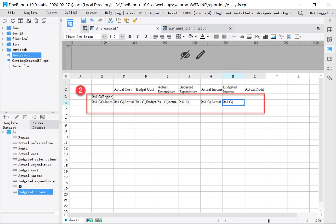 Detailed Report-FineReport Help Document
