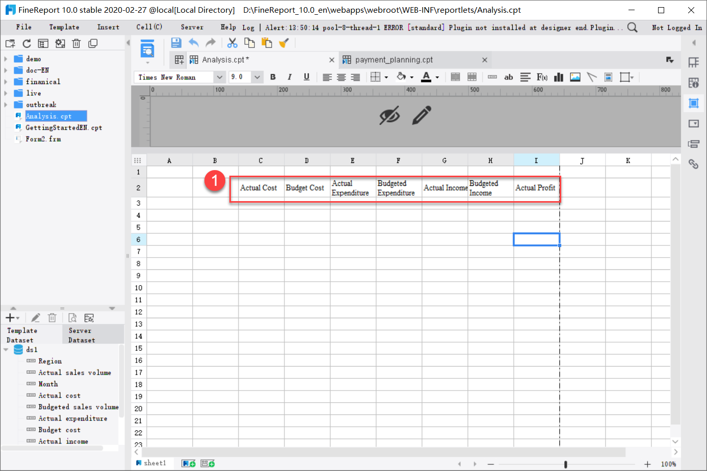Detailed Report-FineReport Help Document