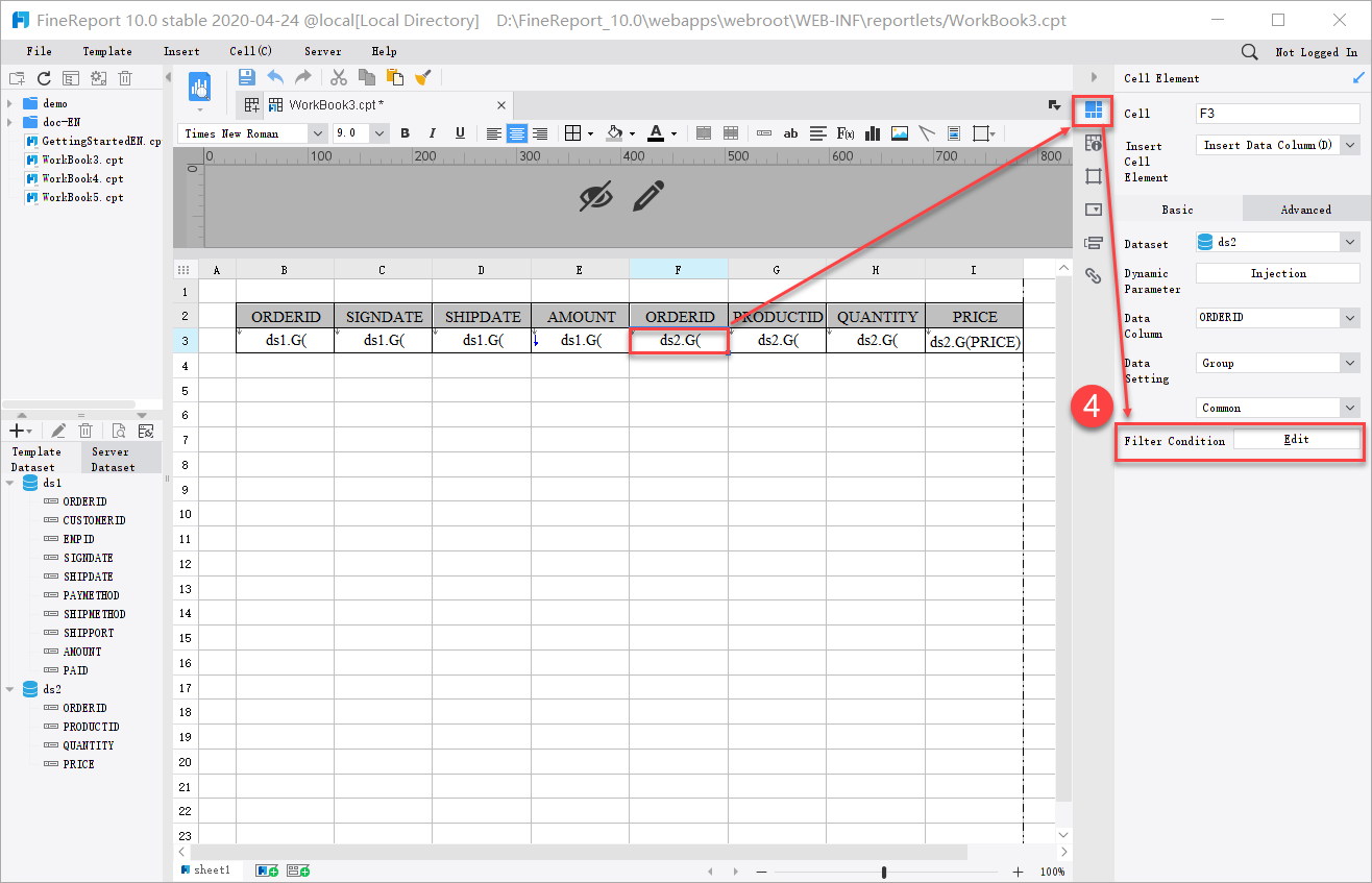 Use Parameter Injection-FineReport Help Document
