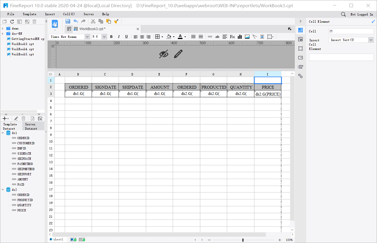 Use Parameter Injection-FineReport Help Document