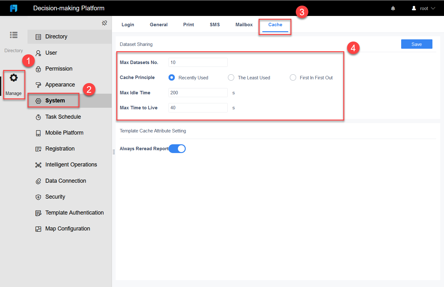 Dataset Cache-FineReport Help Document