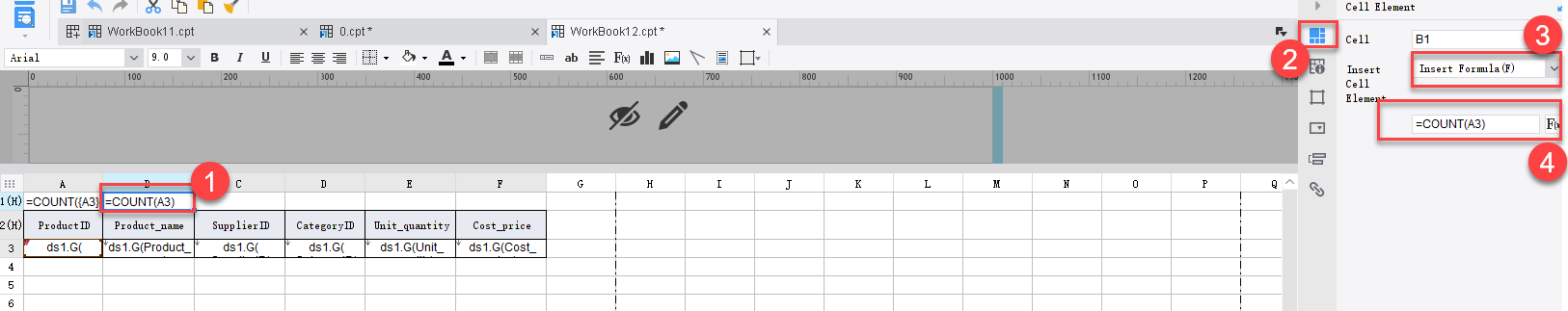 JS Display Row Count in the Toolbar-FineReport Help Document