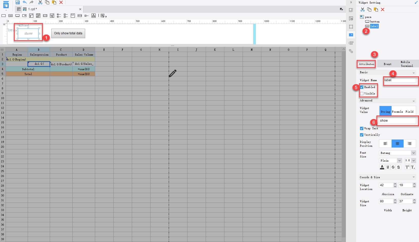 JS Show or Hide Data by Clicking the Parameter Pane Button-FineReport ...