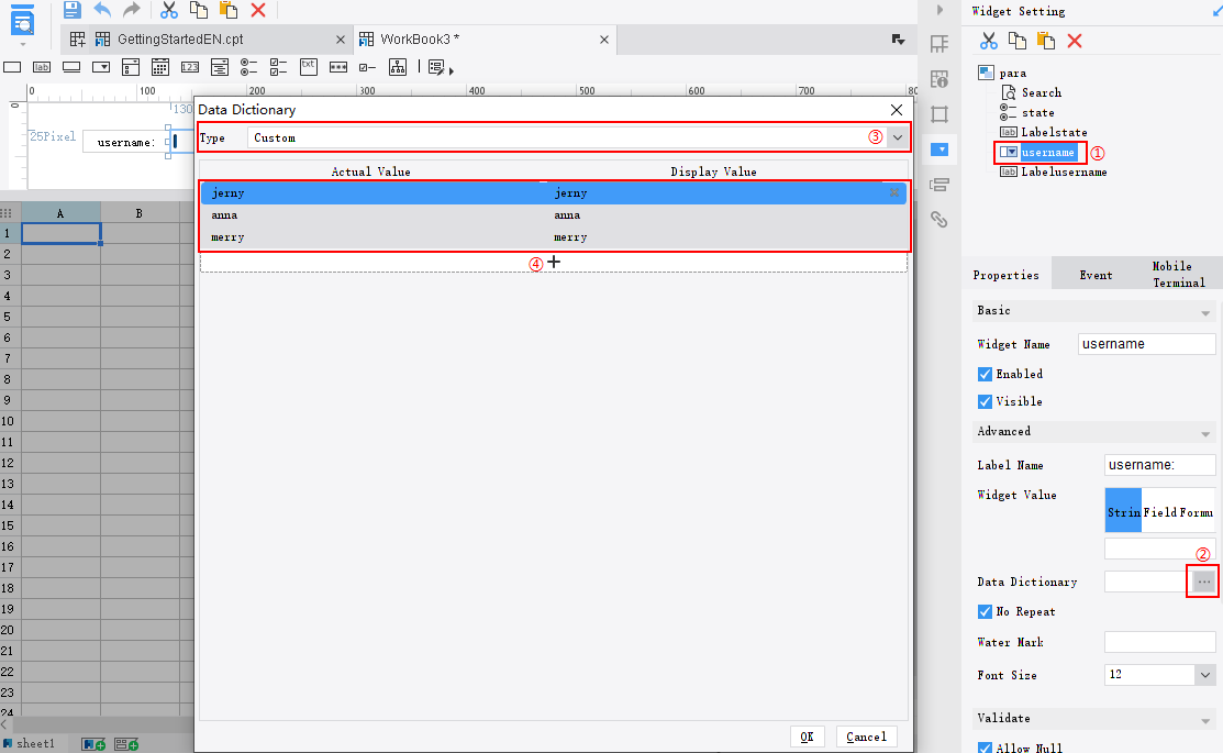 Value Assignment To Parameter Widget By Js Finereport Help Document 1369