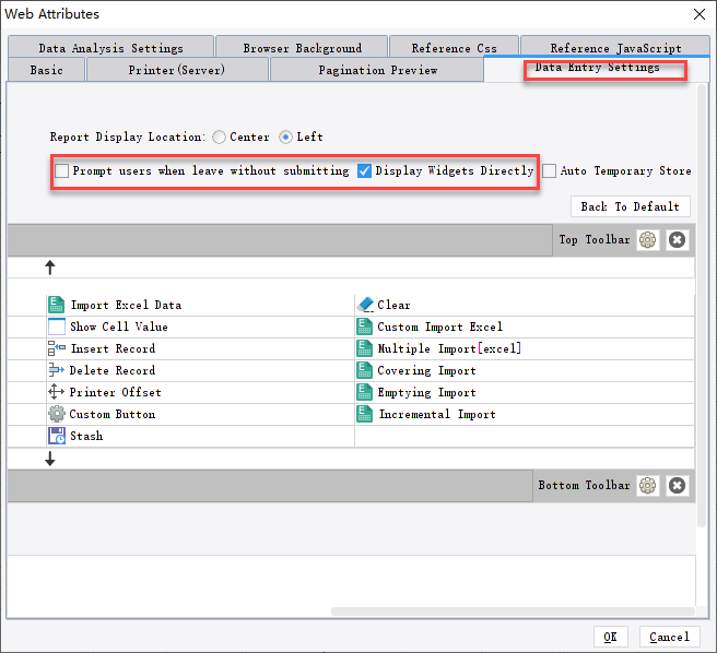 JS Execute Query using Widgets for Data Entry-FineReport Help Document