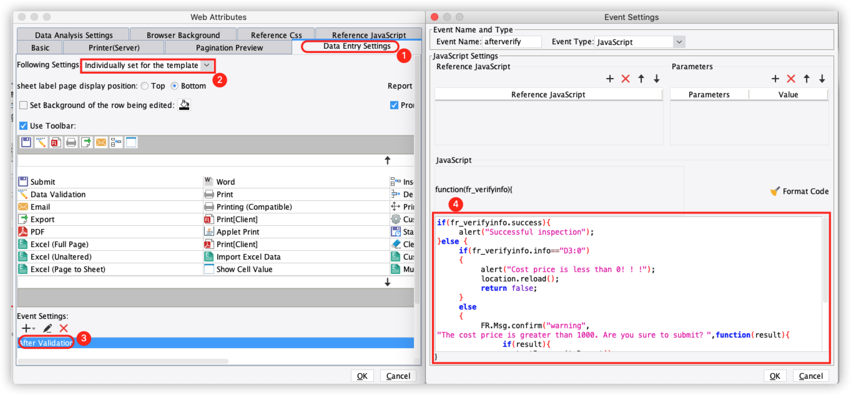 JS Return Custom Error Message after Submitting Data-FineReport Help ...