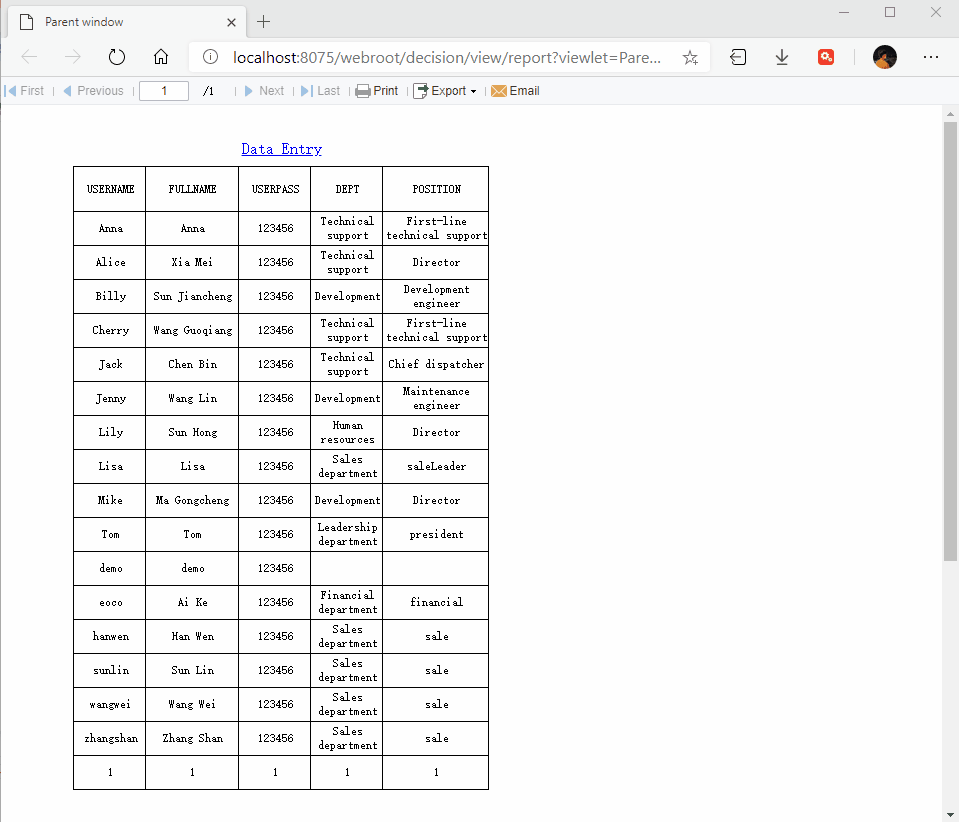 JS Refresh the Parent Window after the Child Window is Close-FineReport Help Document