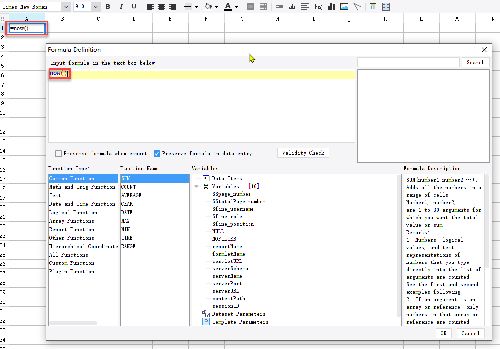 JS Dynamically Display Current Time-FineReport Help Document