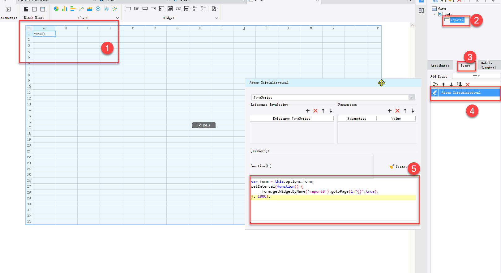 JS Dynamically Display Current Time-FineReport Help Document