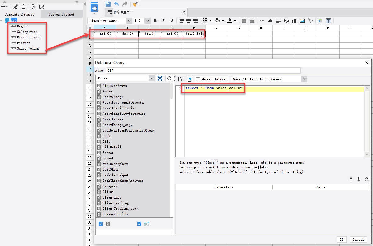 JS Get the Value of Cells in Report Blocks-FineReport Help Document
