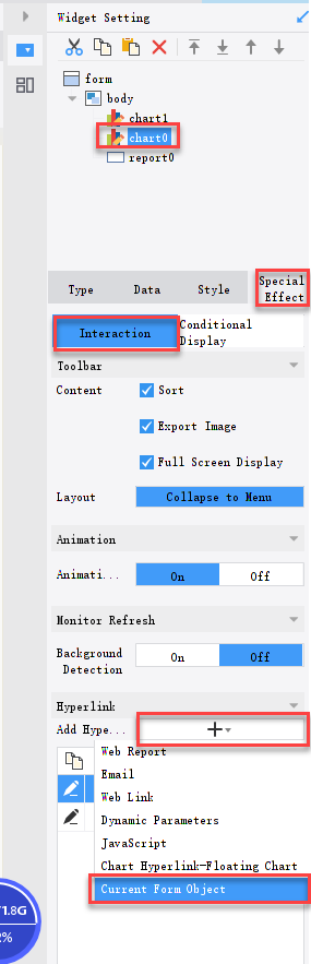 JS Refresh Data the Chart of a Dashboard-FineReport Help Document