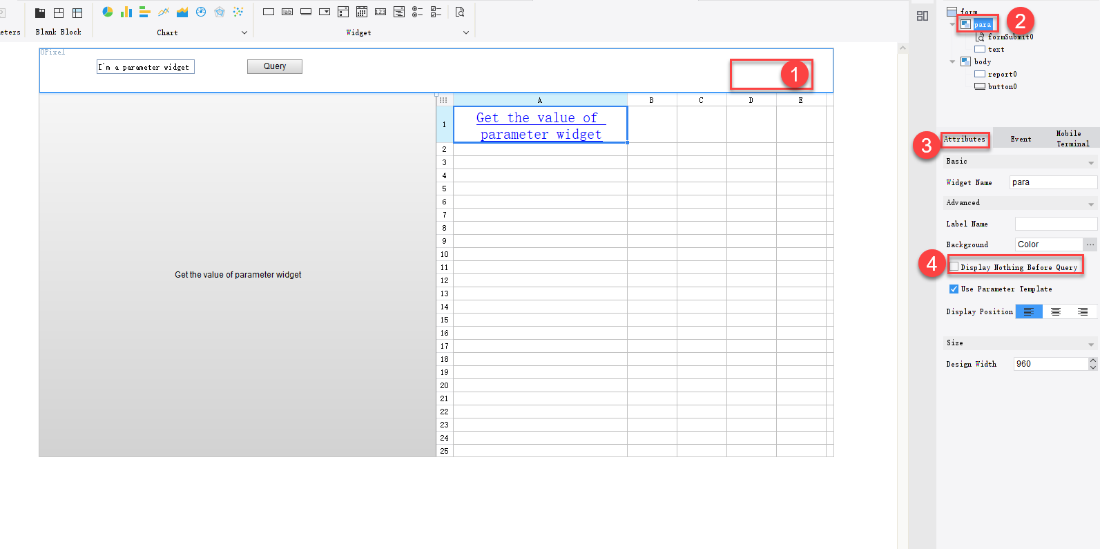 JS Get the Value of Parameter Widget-FineReport Help Document