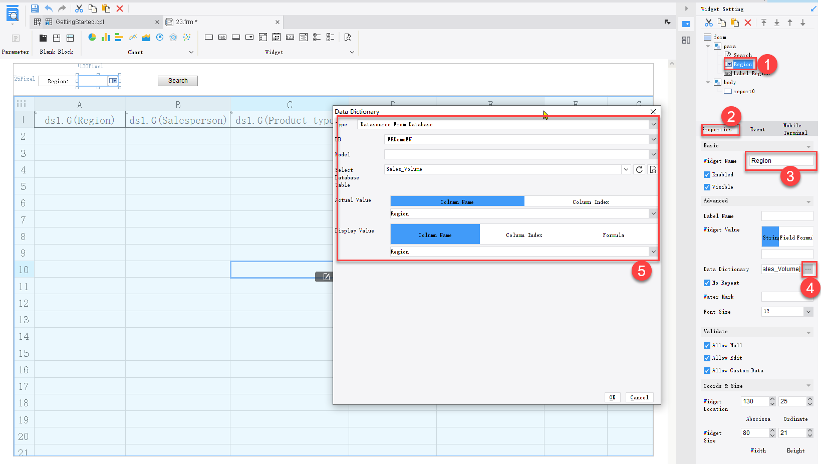 JS Automatic Query in Dashboards-FineReport Help Document