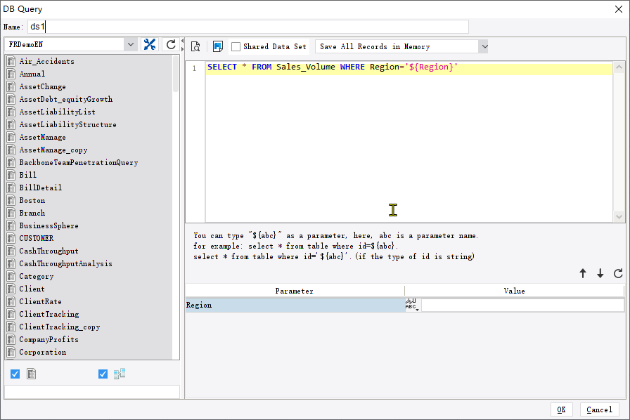 JS Automatic Query in Dashboards-FineReport Help Document