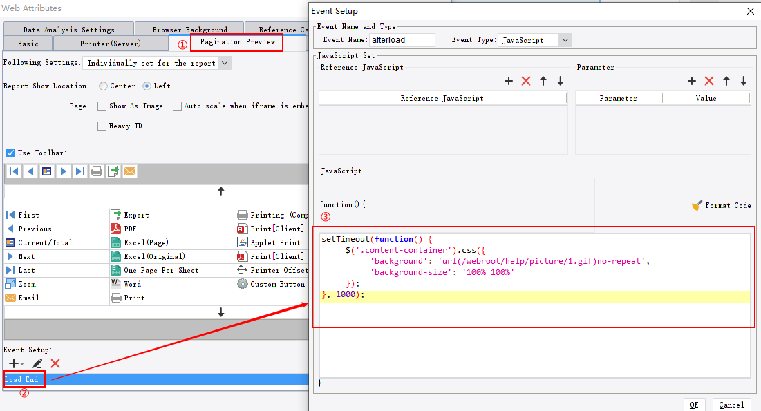 JS Set Dynamic Background and Dynamic Borders-FineReport Help Document