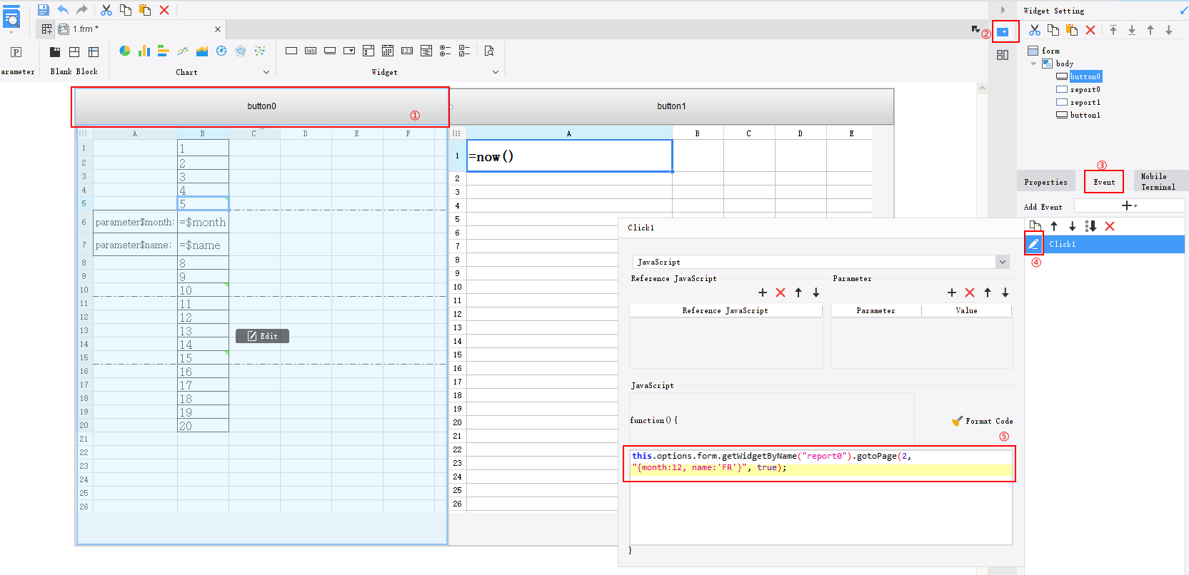 JS Pagination and Refresh of Report Blocks in Dashboards-FineReport Help Document
