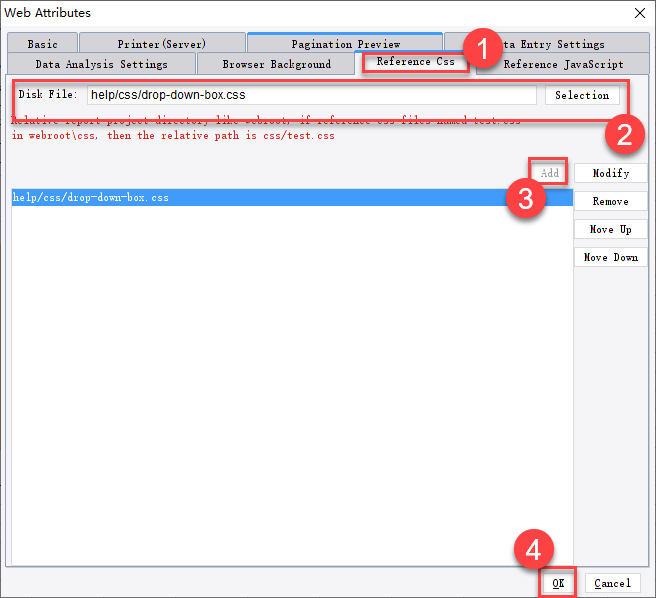 CSS Modify the Style of Drop-down Box-FineReport Help Document