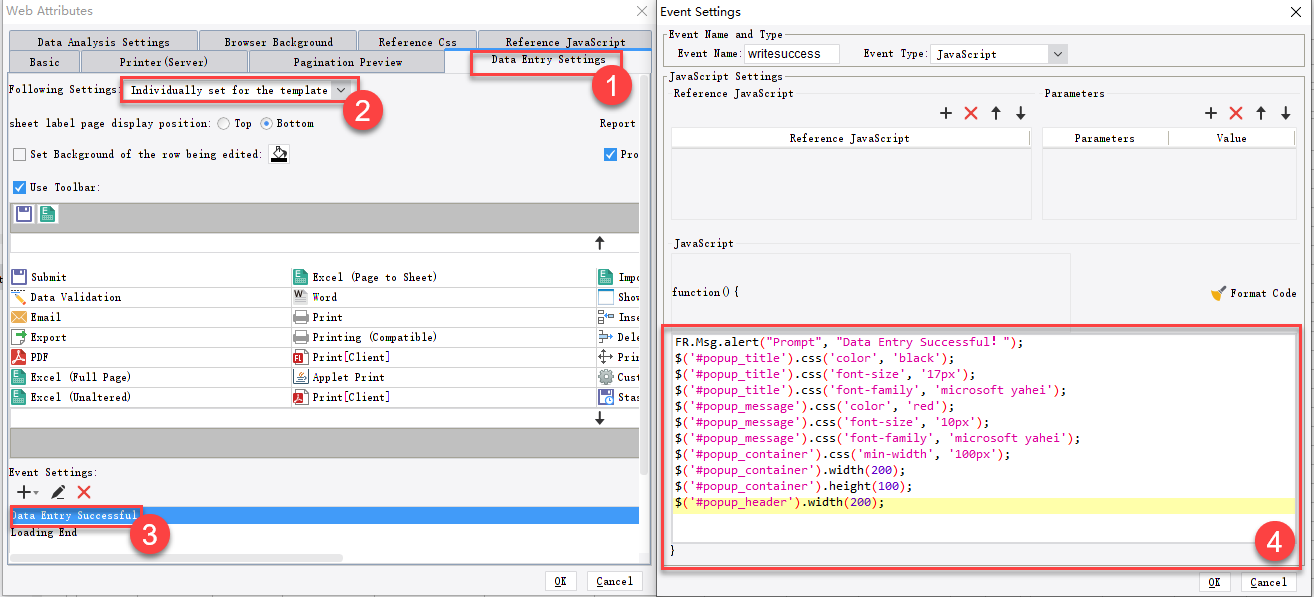 CSS Modify the Style of Prompt Box-FineReport Help Document