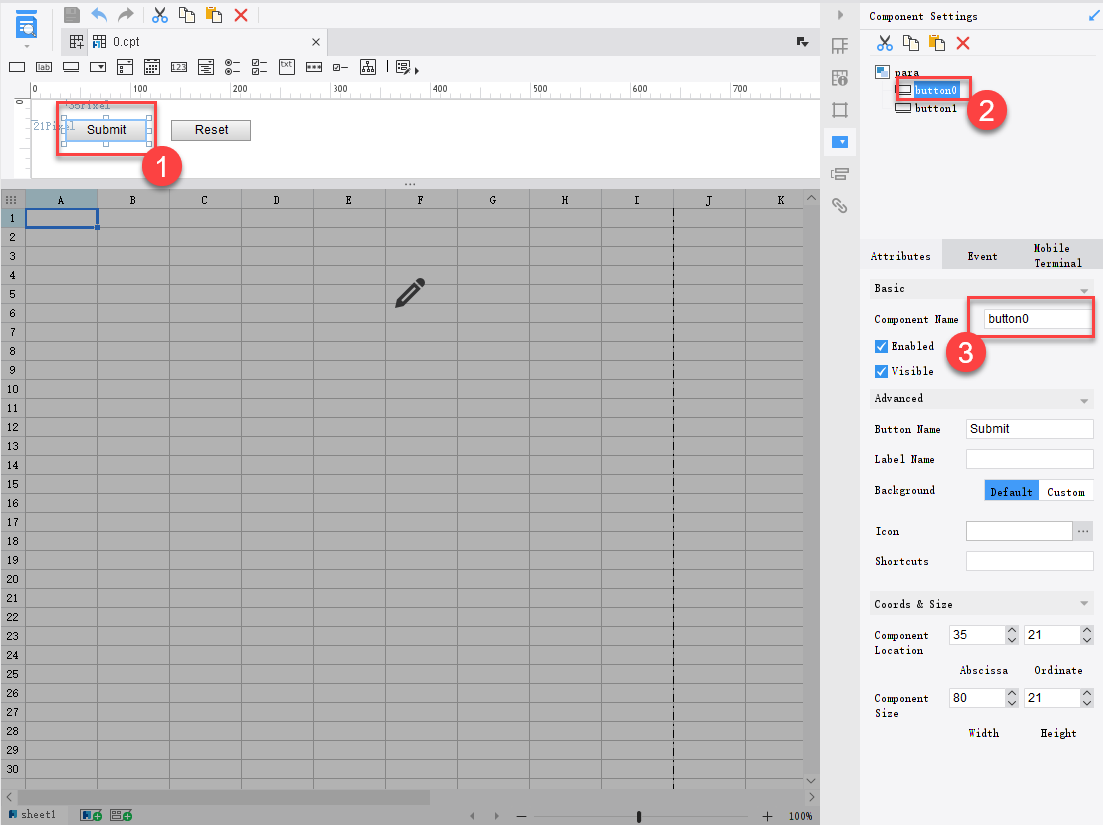 CSS Customize the Size of Button Text-FineReport Help Document
