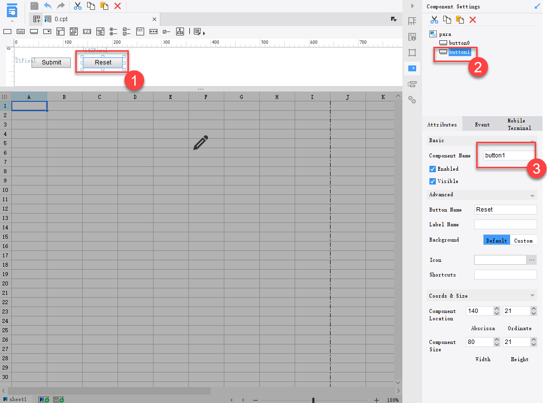 CSS Customize the Size of Button Text-FineReport Help Document