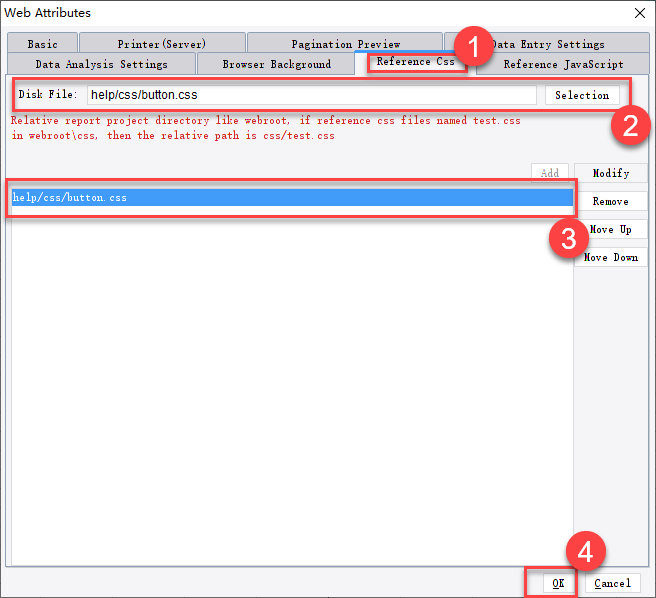 CSS Customize the Size of Button Text-FineReport Help Document