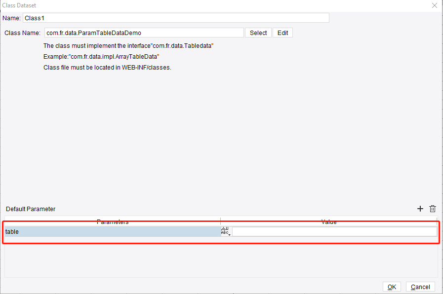 Parameter Program Dataset-FineReport Help Document