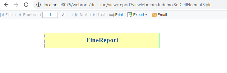 Cell Formatting API-FineReport Help Document