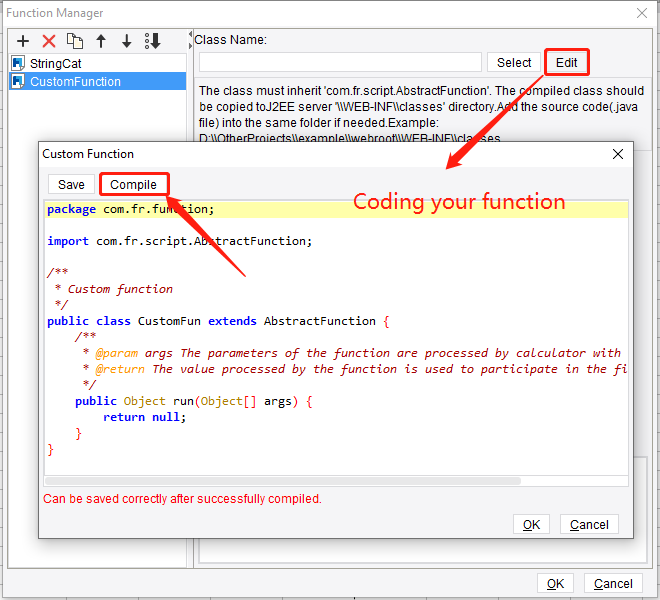 Custom Functions-FineReport Help Document