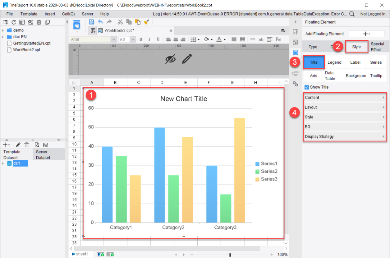 Chart Title-FineReport Help Document
