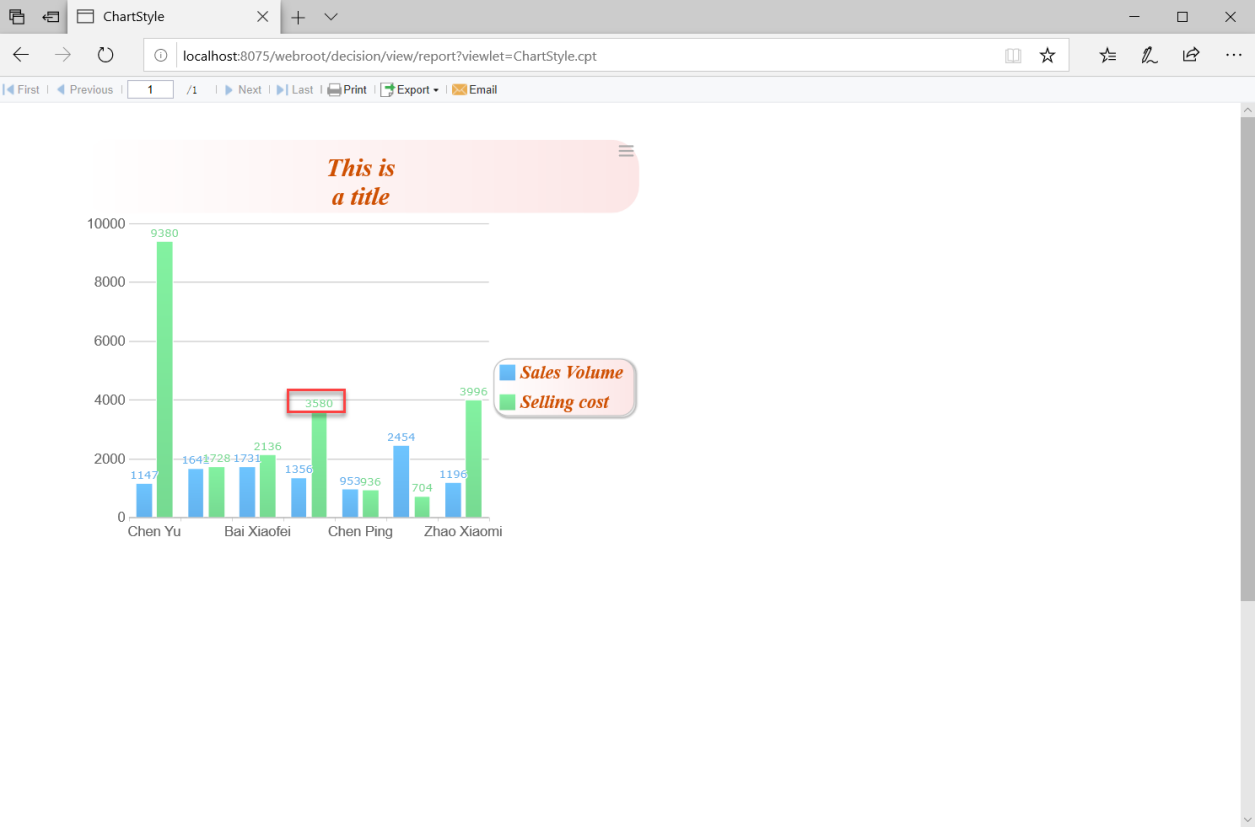 Chart Label-FineReport Help Document