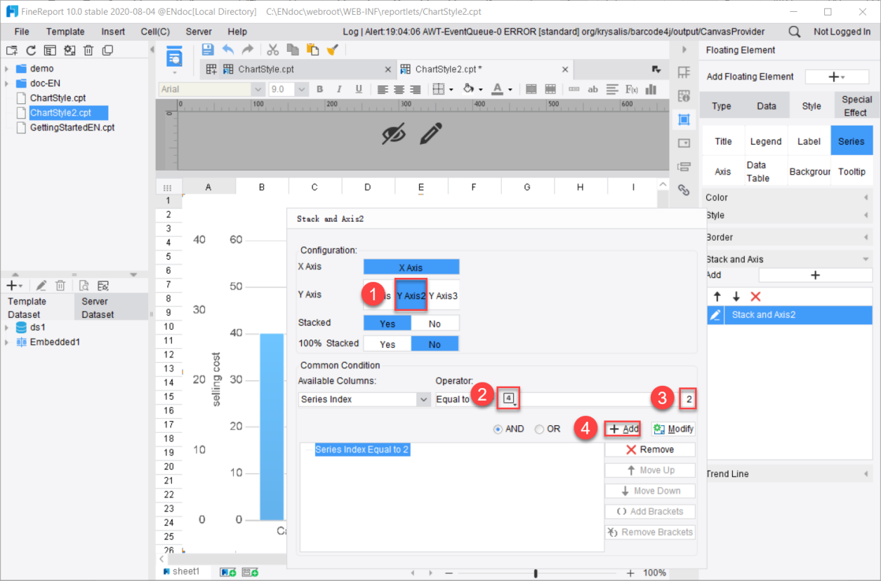 Chart Axis-FineReport Help Document