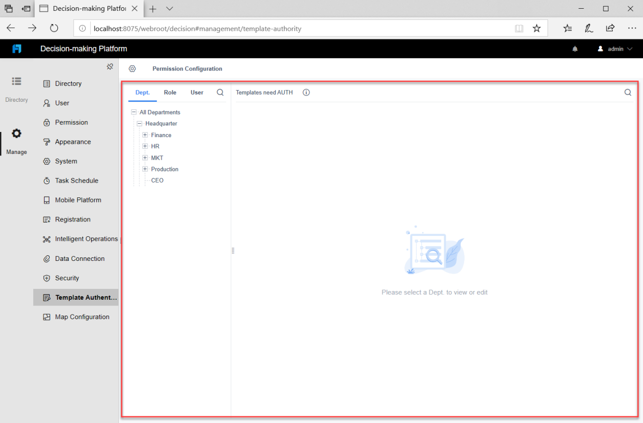 Role-based Authentication-FineReport Help Document