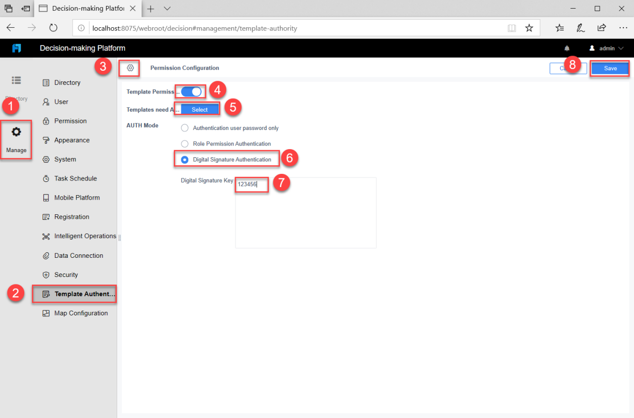 Digital Signature Authentication-FineReport Help Document