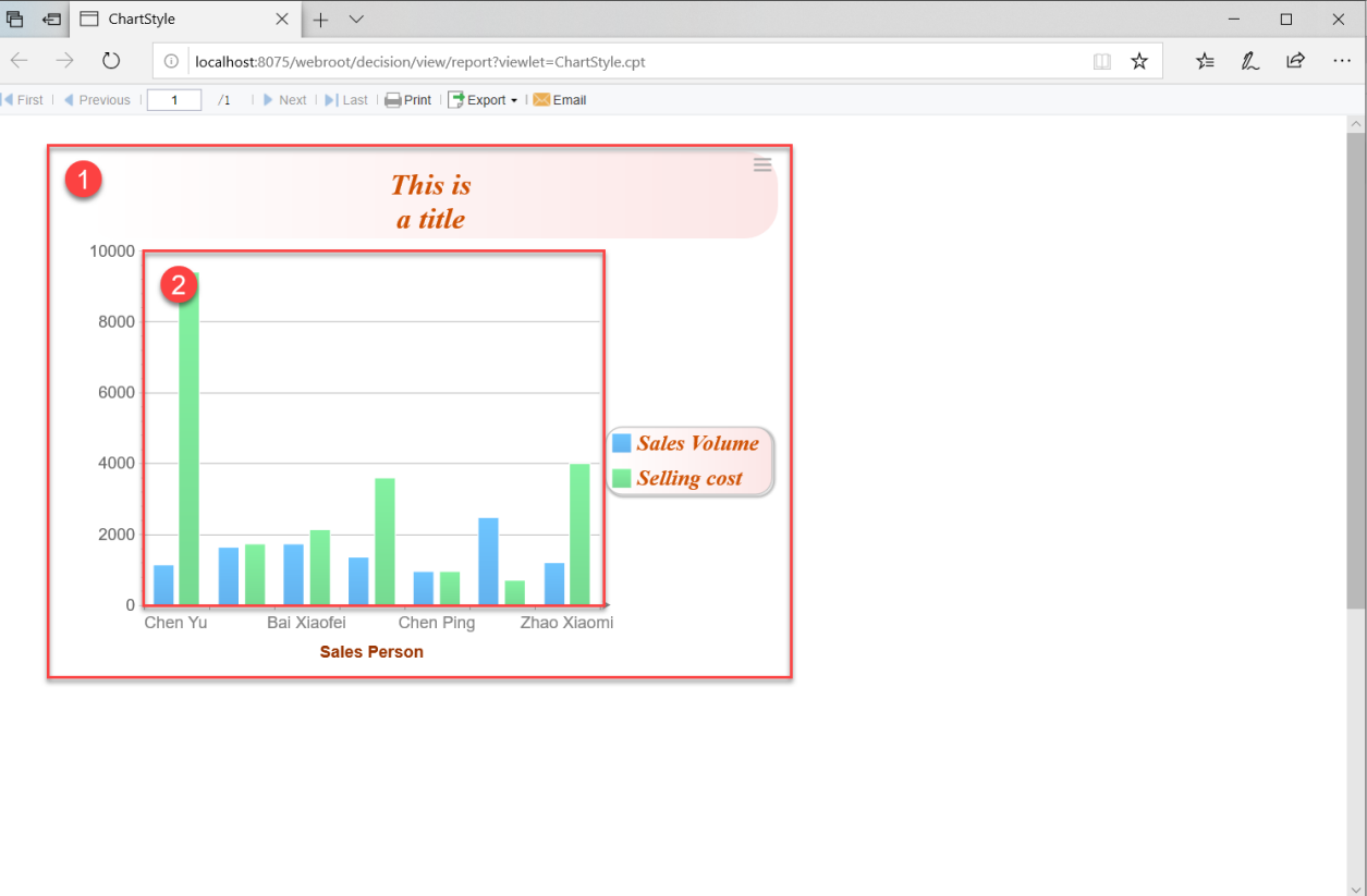 Chart Background-FineReport Help Document