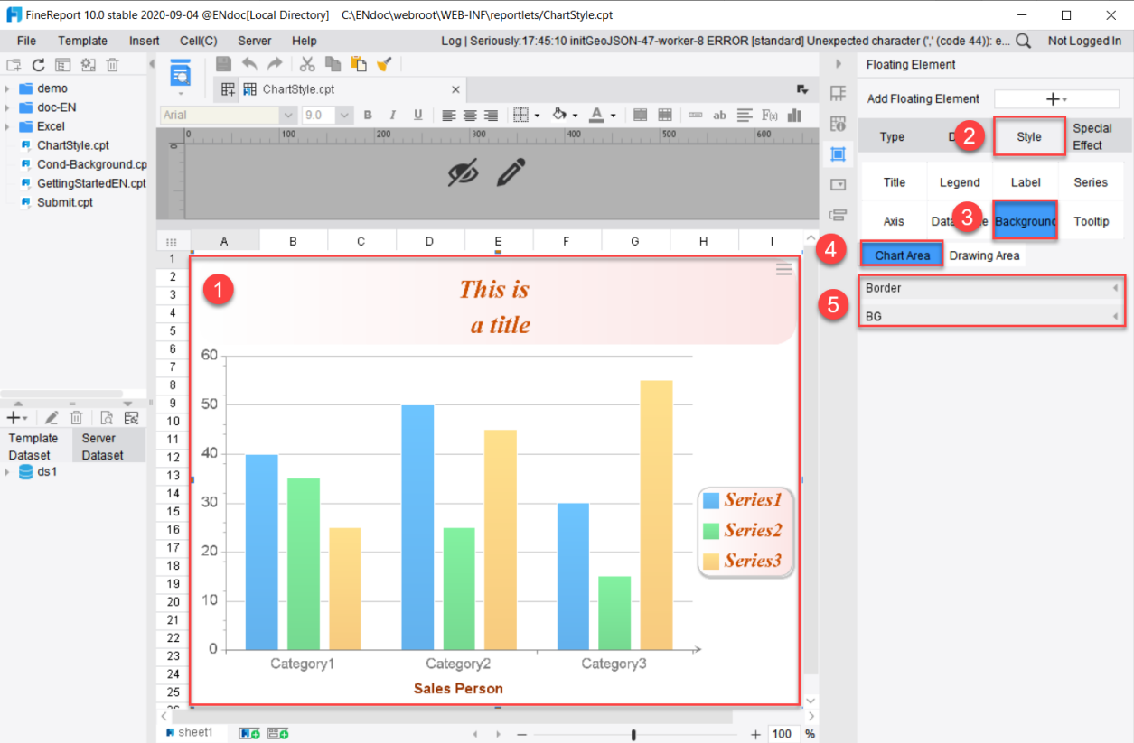 Chart Background-FineReport Help Document