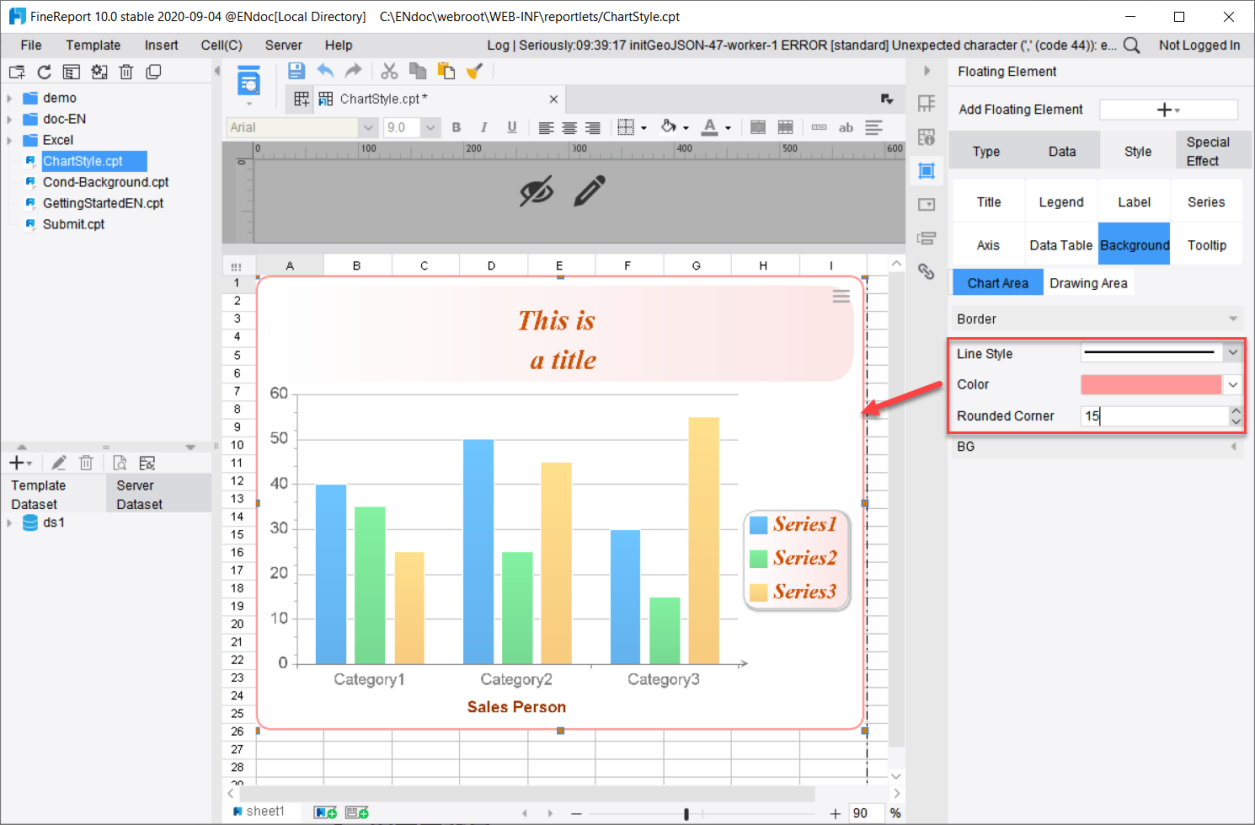 Chart Background-FineReport Help Document